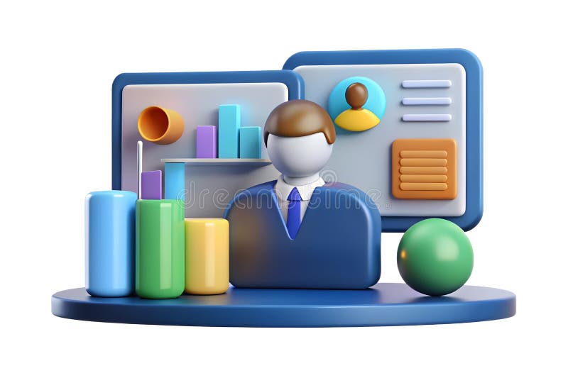 3D Glossy AI Powered Human Resources Background Concept As a Glossy ...