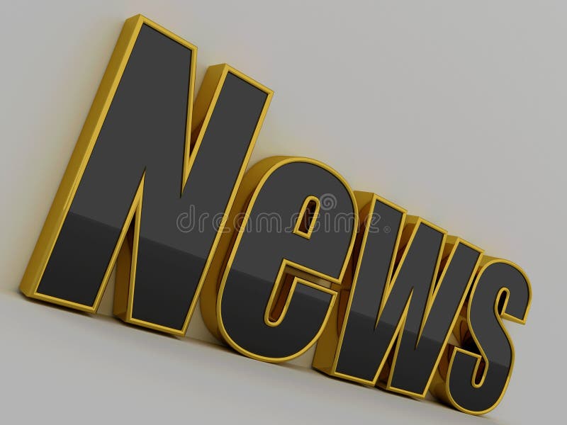 3D glossy News word stock illustration. Illustration of glossy - 81827174