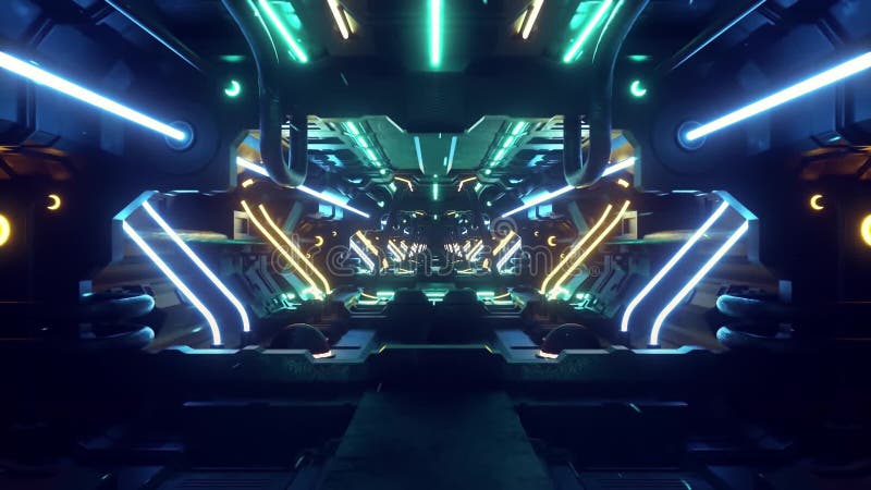 3D Glowing Techno Led Tunnel VJ Loop Motion Background Stock Footage ...