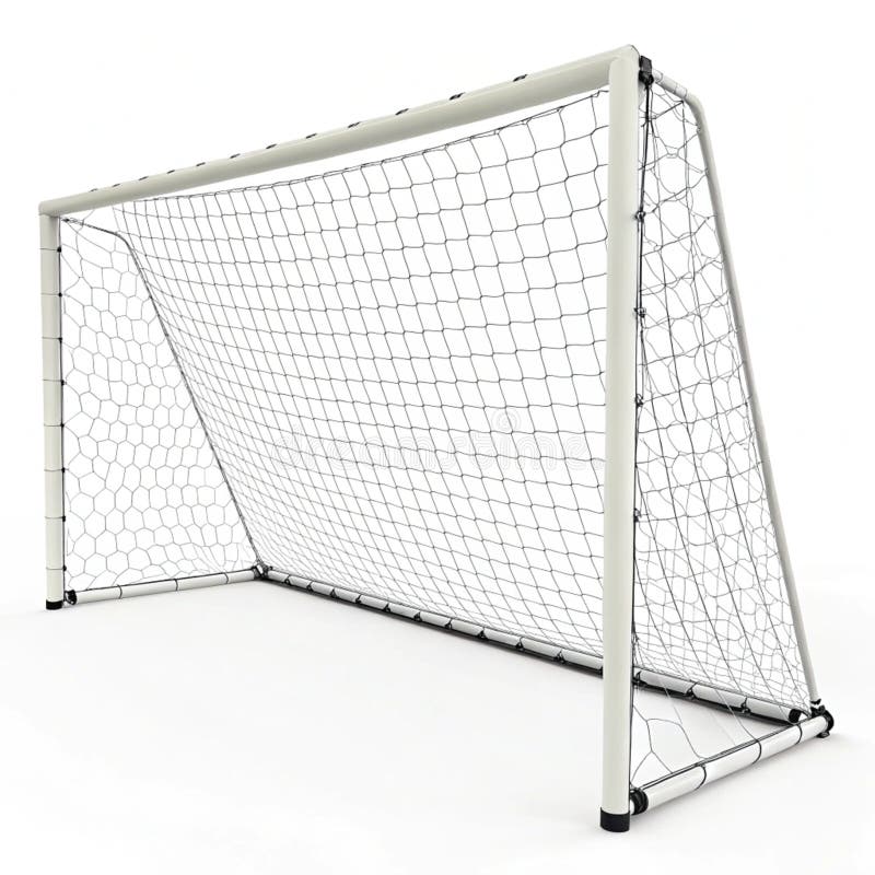 3D Goal Net Isolated on Transparent Background Stock Illustration ...