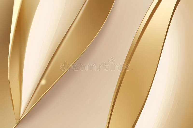 3D Gold Abstract Wave Background, Dynamic Flowing ,soft Lighting, Warm ...