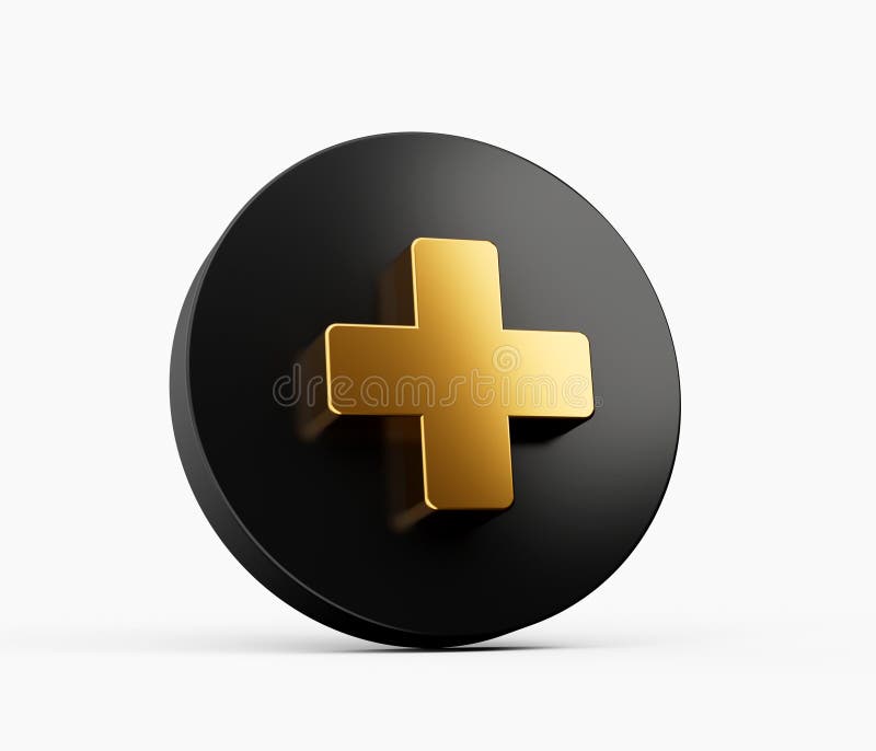 White Plus Sign Gold Background Stock Illustrations – 334 White Plus ...