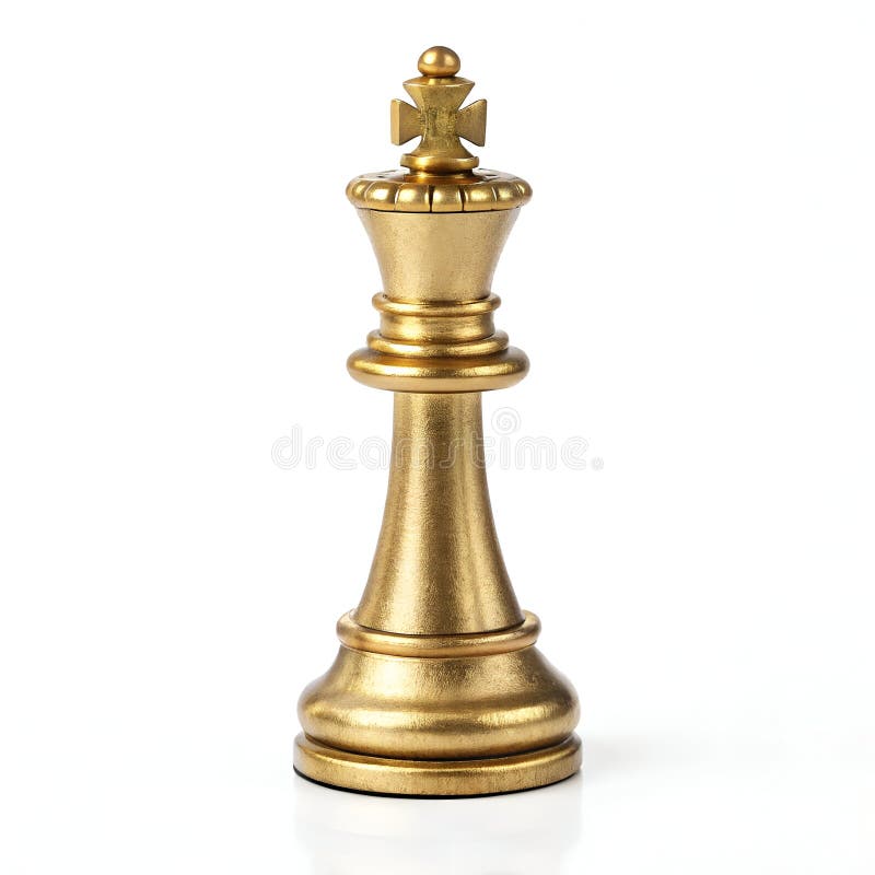 3D Gold Chess Piece King stock illustration. Illustration of promotion ...
