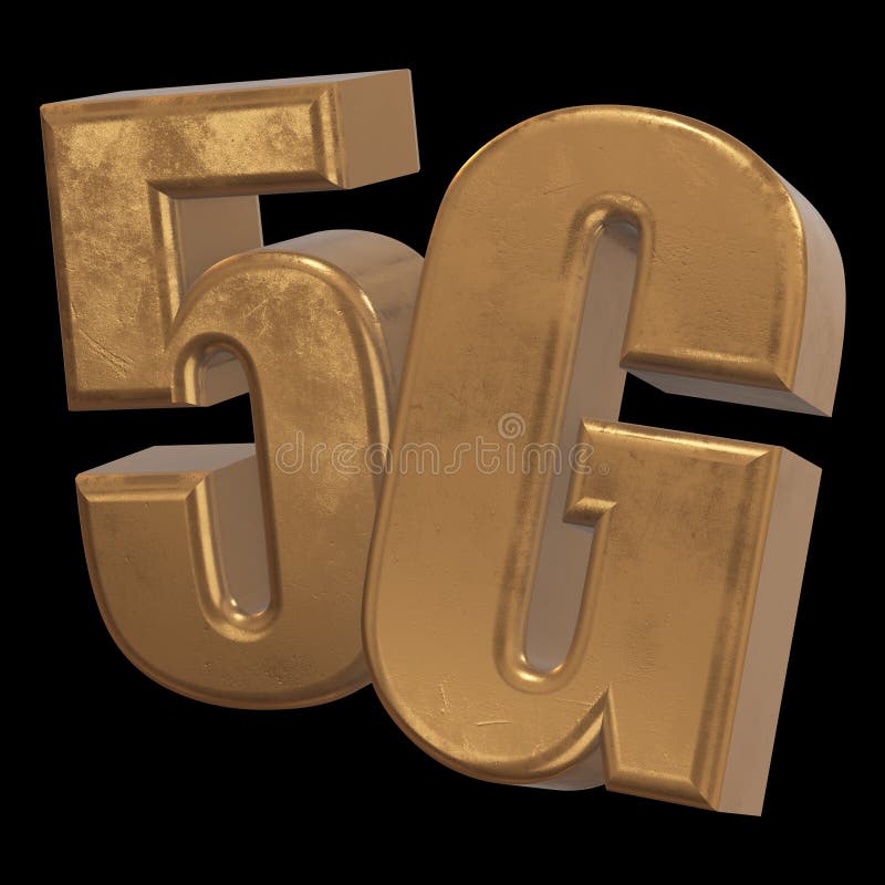 3D gold 5G icon on black stock photo. Image of cellular - 86278352