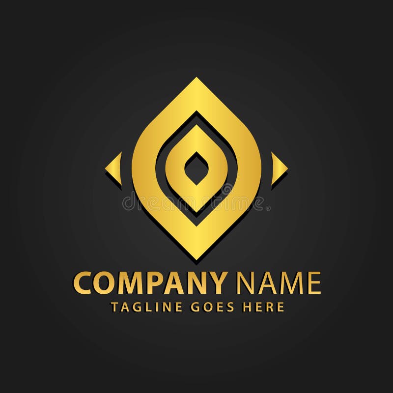 3D Gold Leaf Modern Company Abstract Logos Design Vector Illustration ...