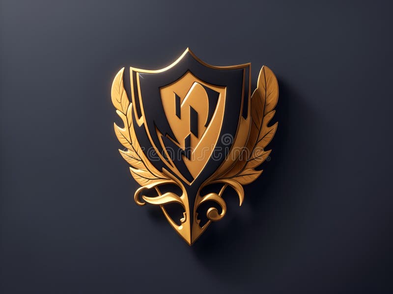 3d gold logo mockup stock illustration. Illustration of design - 316161344