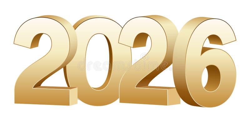 2026 Gold 3d Stock Illustrations – 1,263 2026 Gold 3d Stock ...