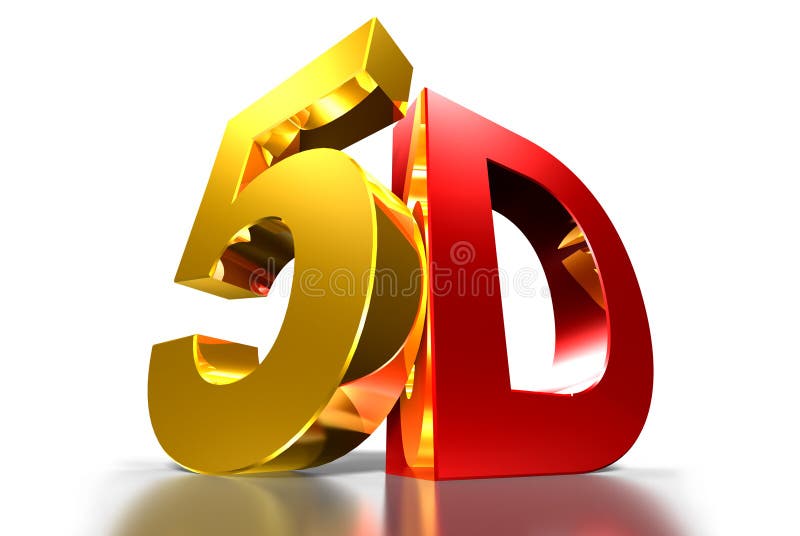 5D letters stock illustration. Illustration of icon, stereoscope - 39277242