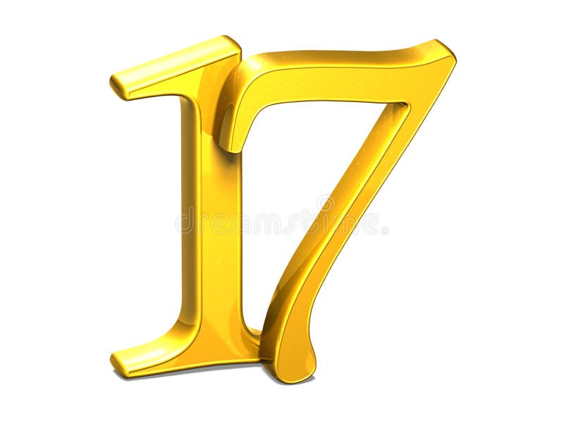 Word Seventeen Retro Typography Lettering Decorative Text Stock Vector ...