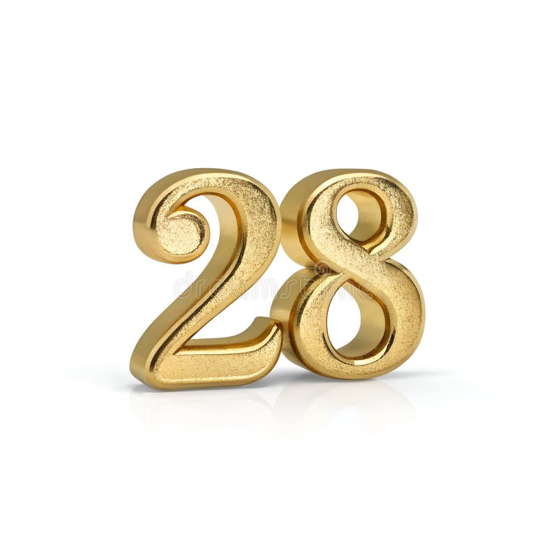 3D Gold Text Effect Isolated on White Background Stock Illustration ...