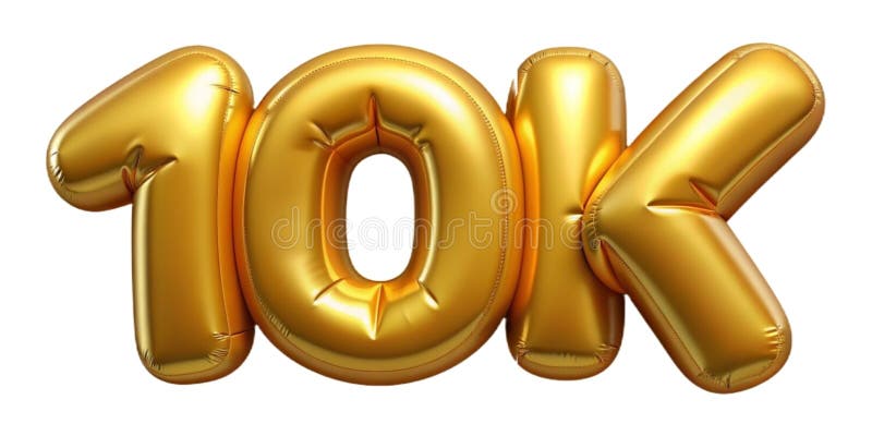 3d gold text 10k stock illustration. Illustration of yellow - 317191301