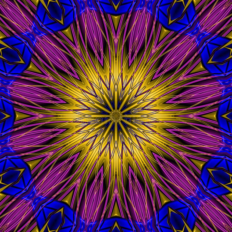 Gold and Violet Modern Geometrical Seamless Pattern Tile Stock Vector ...