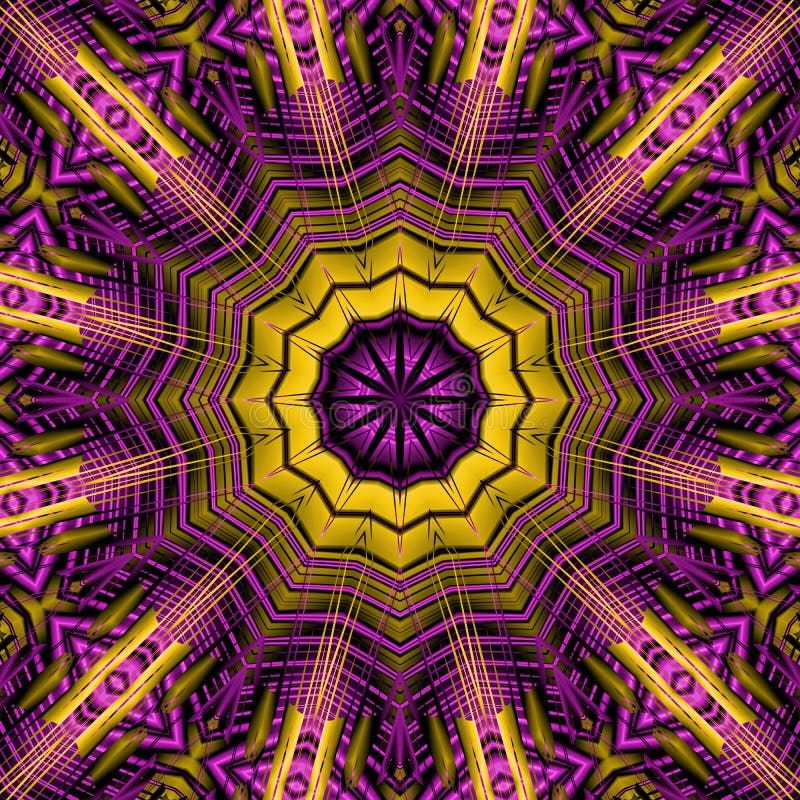 Gold and Violet Modern Geometrical Seamless Pattern Tile Stock Vector ...