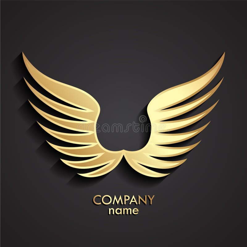 Gold Wings Logo Stock Illustrations – 11,850 Gold Wings Logo Stock ...