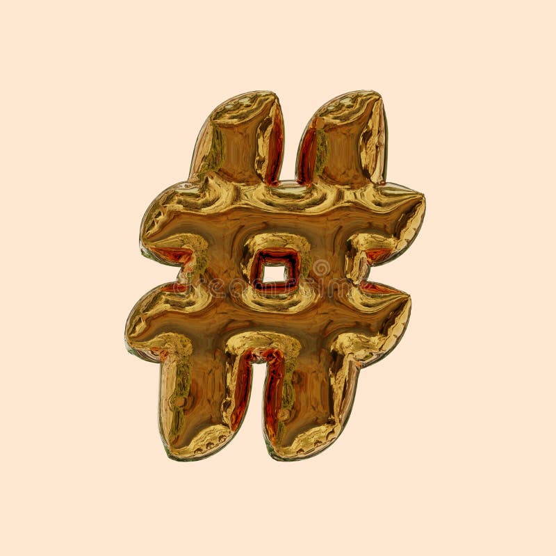 3D Golden balloon text stock illustration. Illustration of balloons ...