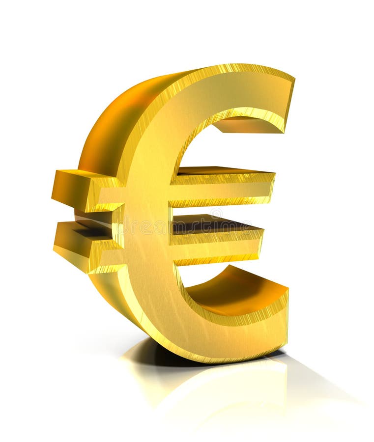 3D golden Euro sign stock vector. Illustration of modern - 28238674 3D golden Euro sign stock vector. Illustration of modern - 28238674