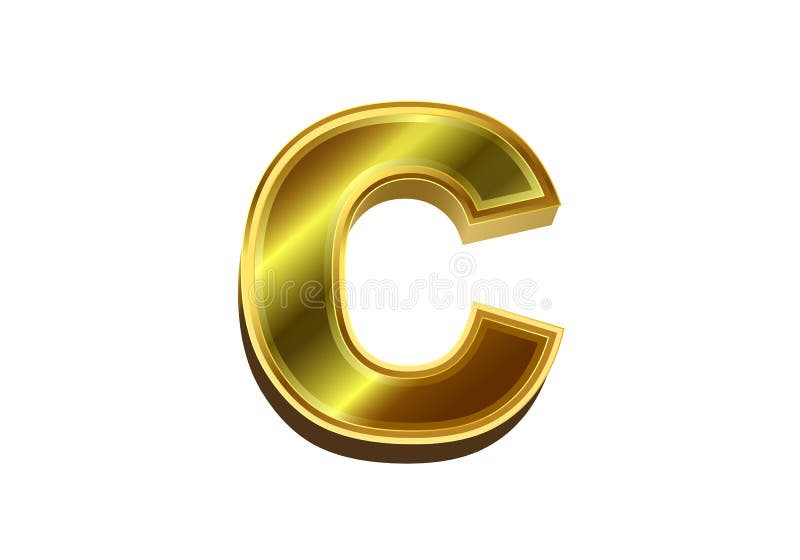 Background C Letter Golden Stock Illustrations – 1,126 Background C ...
