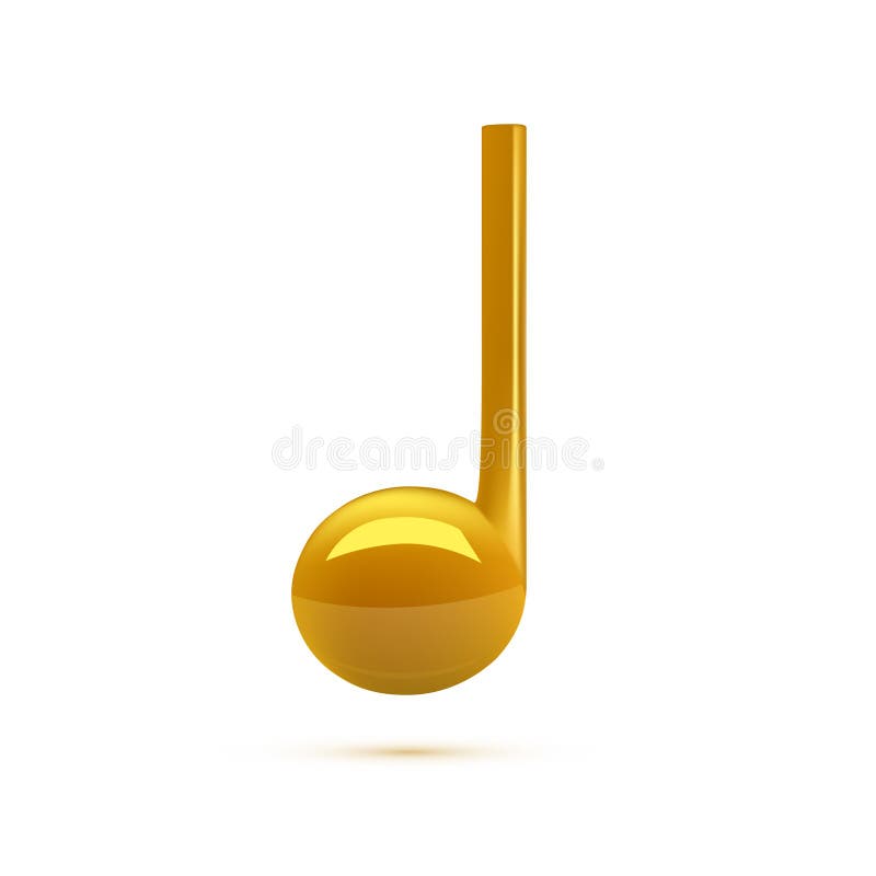3d Golden Music Notes Vector Isolated on White Background Stock Vector ...