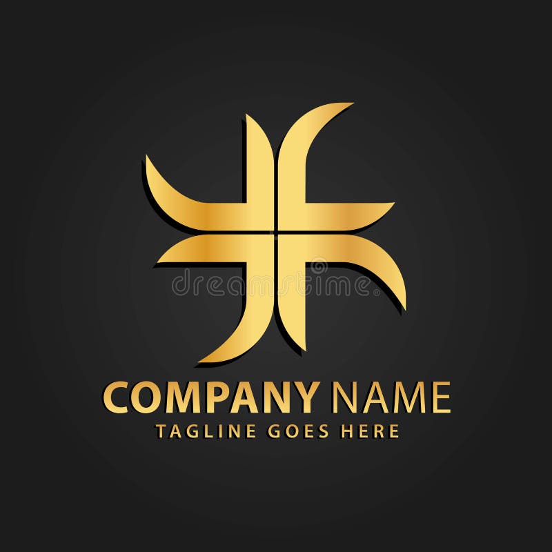 3D Golden Plus Medical Abstract Logos Design Vector Illustration Stock ...