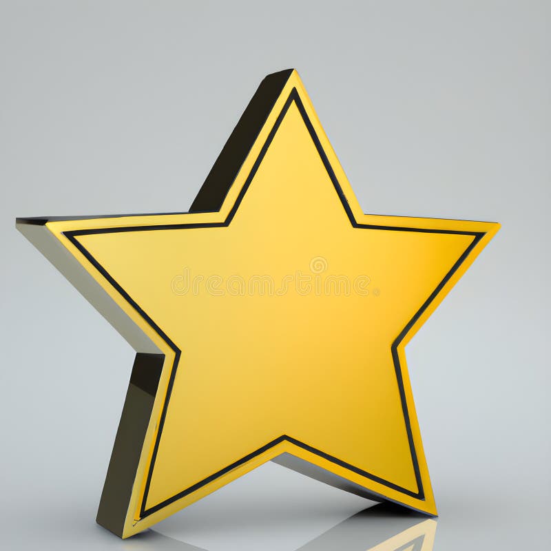 3d Golden Star. Generative AI. Stock Illustration - Illustration of ... 3d Golden Star. Generative AI. Stock Illustration - Illustration of ...