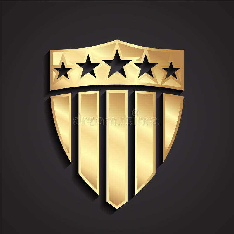 Star Shield Protection and Security Vector Icons Set Cyber Computer ...