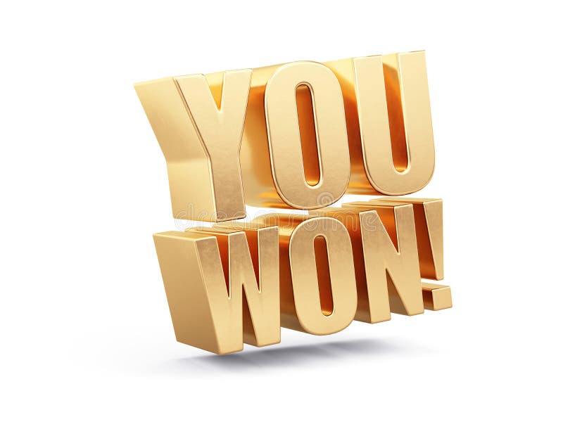 You Won Sign Stock Illustrations – 167 You Won Sign Stock Illustrations ...