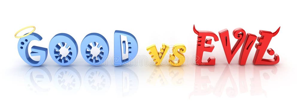 Good Vs Evil Stock Illustrations – 90 Good Vs Evil Stock Illustrations ...