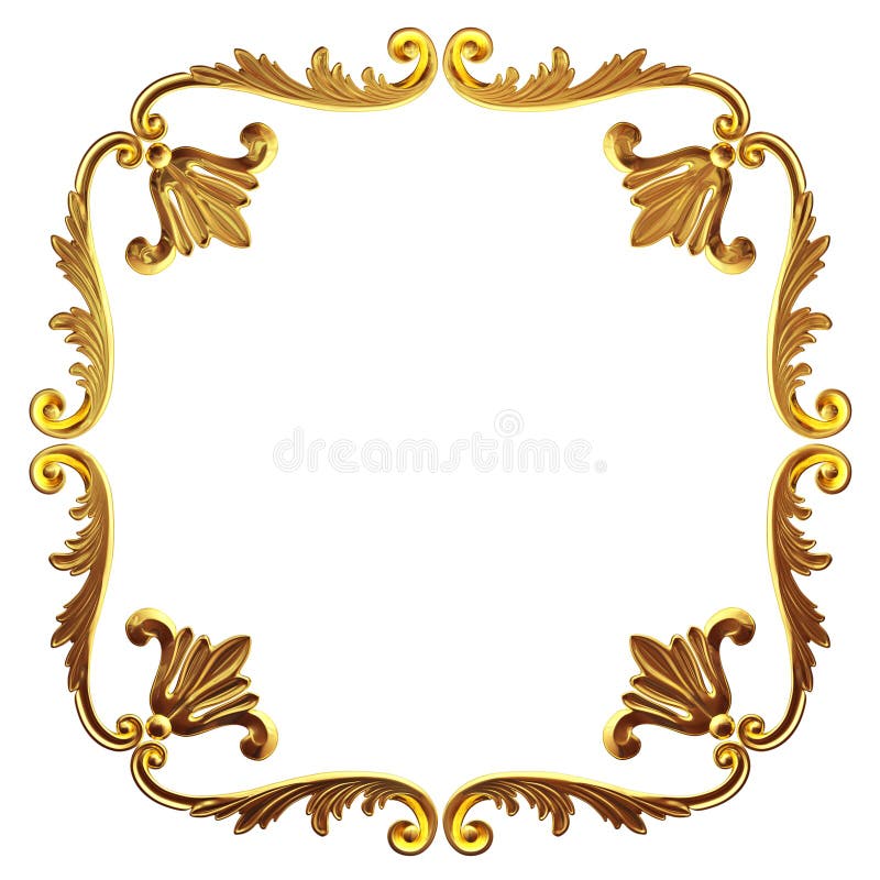 Gouden kader stock illustratie. Illustration of decoratief - 29765433