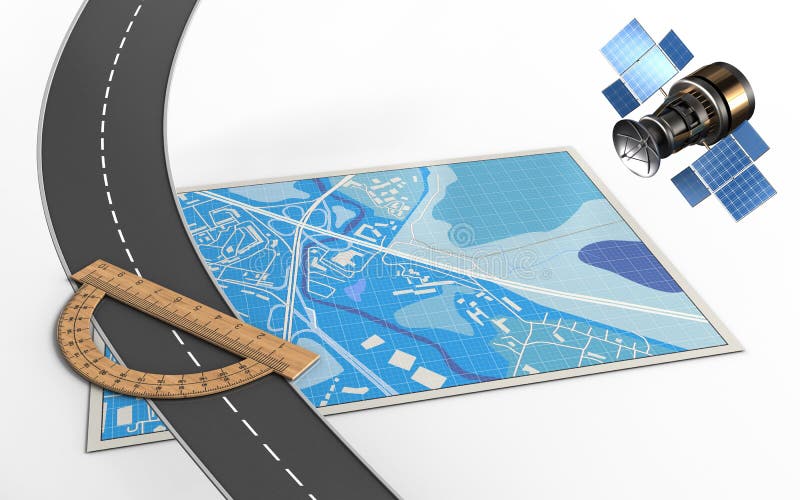 3d gps satellite stock illustration. Illustration of tool - 115494636