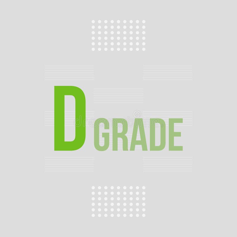 Grade D Stock Illustrations – 63 Grade D Stock Illustrations, Vectors ...