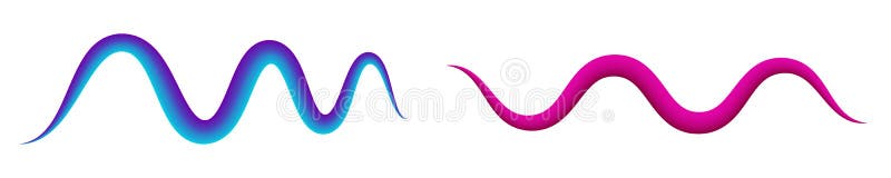 3d Gradient Fluid Stroke Line Vector Stock Vector - Illustration of ...