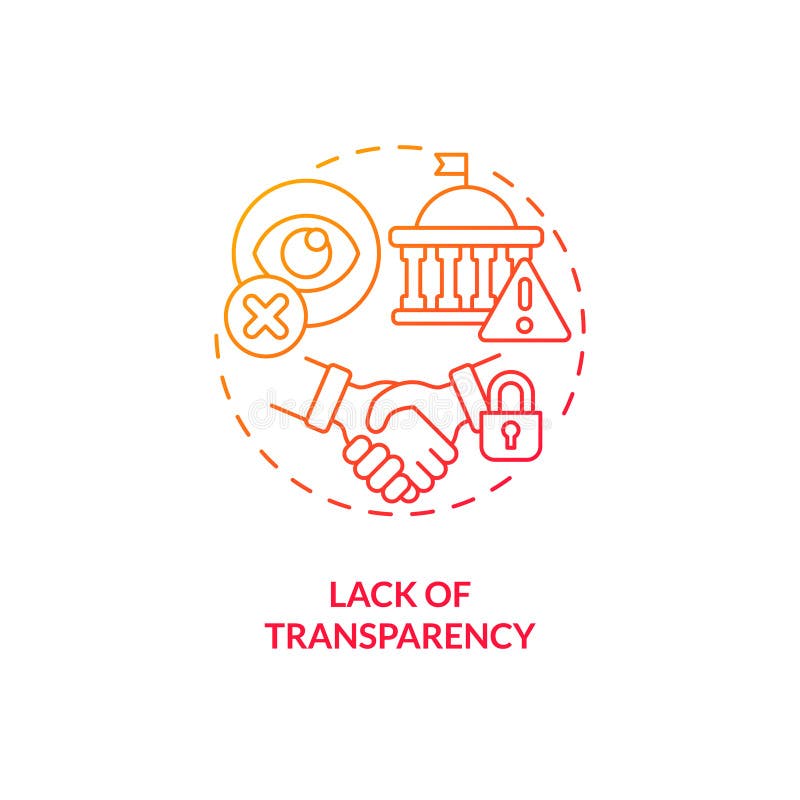 Lack of Transparency Red Gradient Concept Icon Stock Vector ...