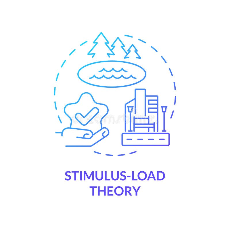 Thin Line Simple Gradient Stimulus Load Theory Icon Concept Stock ...
