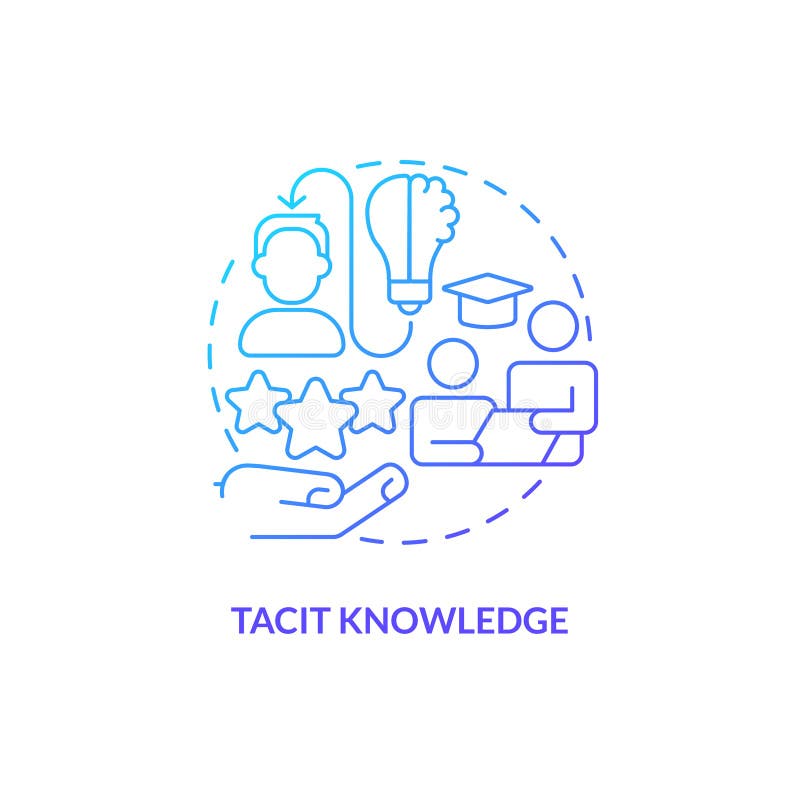 2D Gradient Tacit Knowledge Linear Icon Concept Stock Vector ... 2D Gradient Tacit Knowledge Linear Icon Concept Stock Vector ...