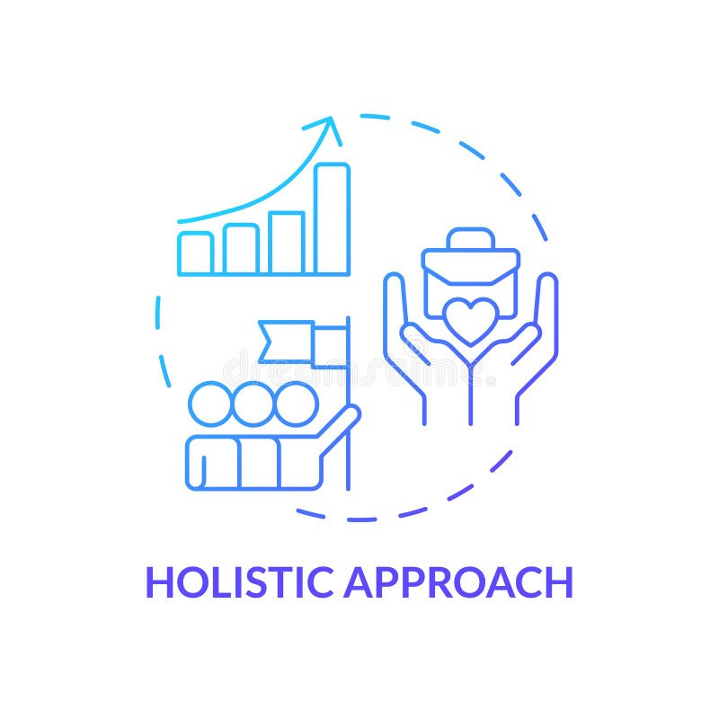 Holistic Approach Concept Icon Stock Vector - Illustration of mind ...
