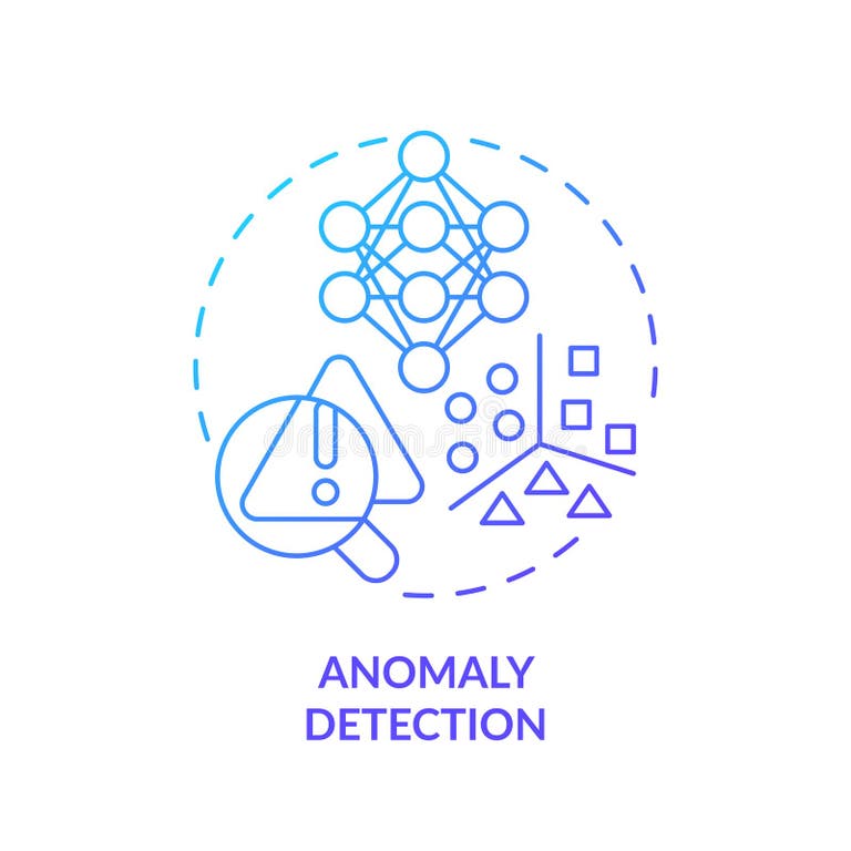 2D Gradient Thin Linear Icon Anomaly Detection Concept Stock Vector - Illustration of identify ...