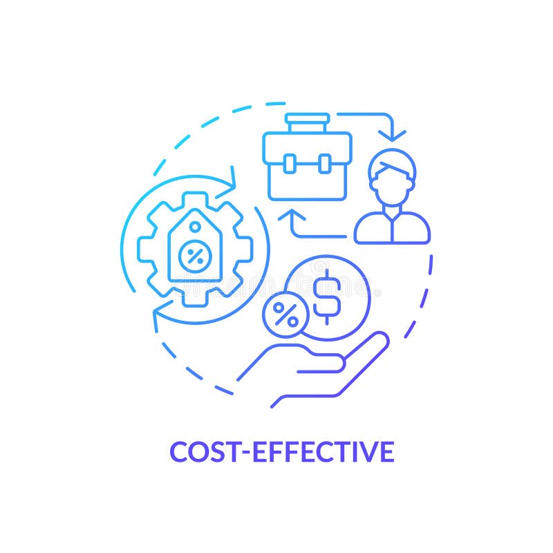 Cost Effective Concept Icon Stock Vector - Illustration of promotion ...