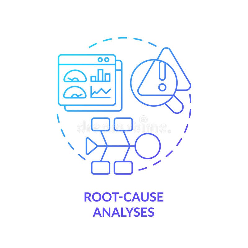 Root Cause Analysis Concept Icon Stock Vector - Illustration of root ...
