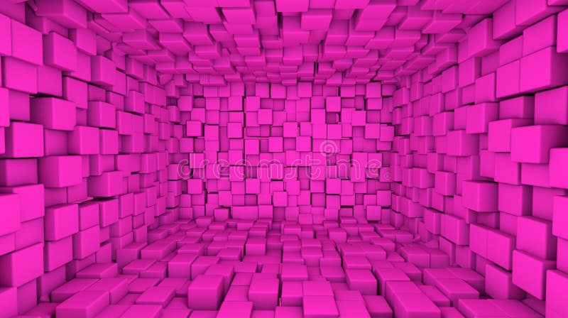 3d Gradients Cube Wallpaper Room Stock Illustration - Illustration of ...