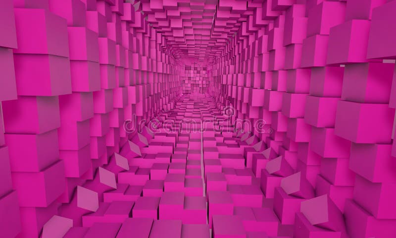 3d Gradients Cube Wallpaper Room Stock Illustration - Illustration of ...