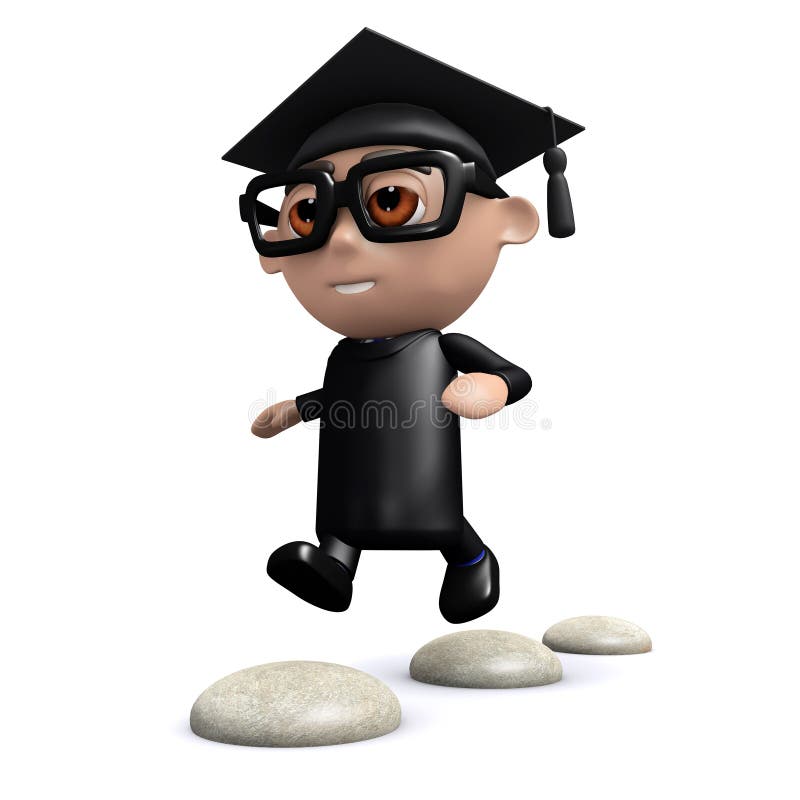 Stepping Stones To Success Students Work Towards Graduate