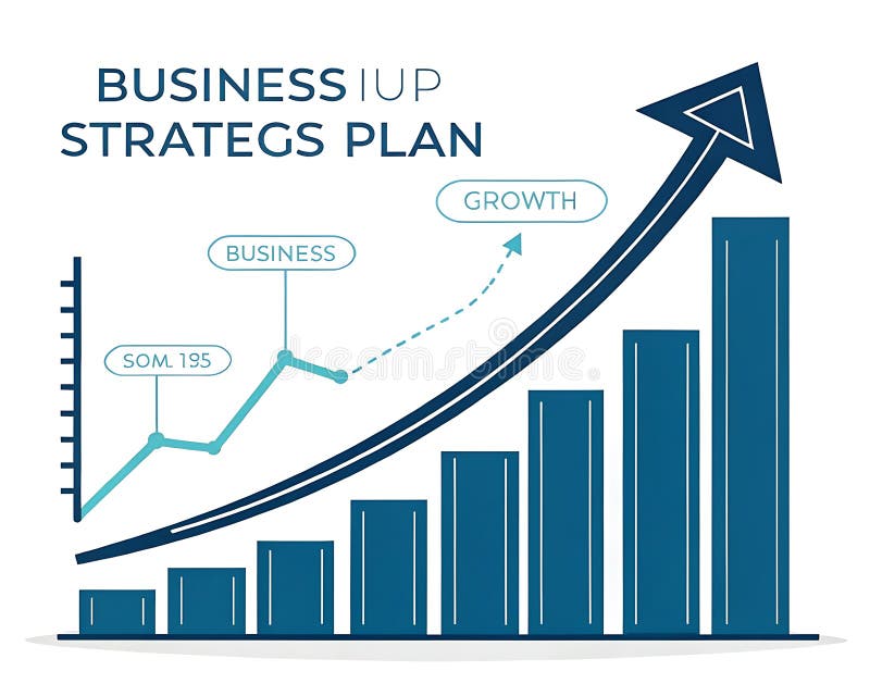 This 3D Business Graph with an Upward-pointing Arrow Illustrates ...