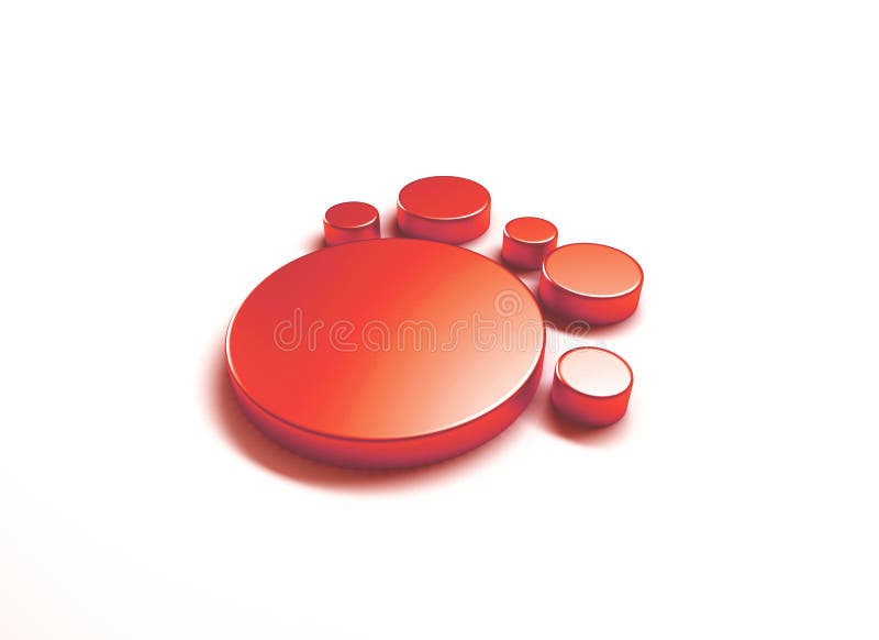 3D Graphic Abstract Red Circles Image Design Stock Photo - Image of ...