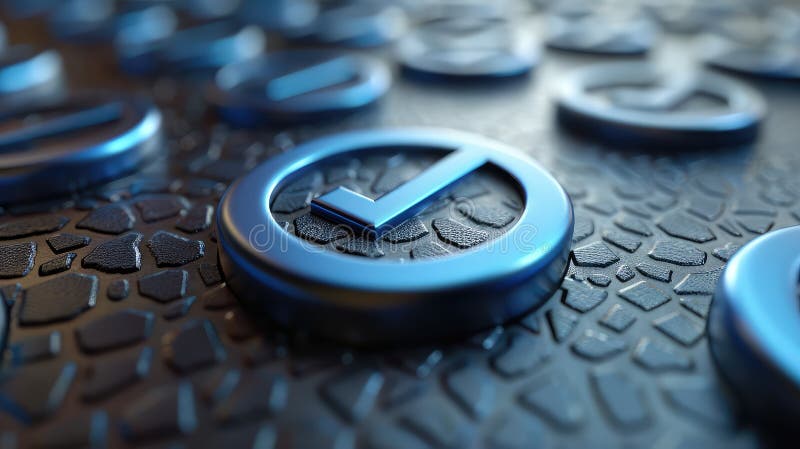 3D Graphic Illustration of a Green Tick Symbol, High Quality Render for ...