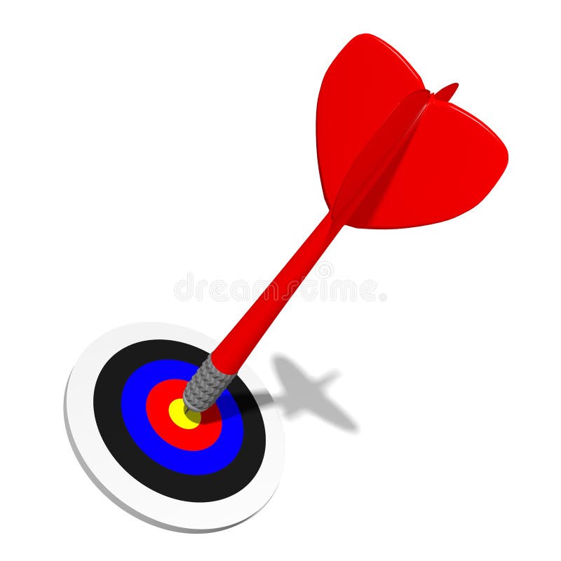 3D Graphics, Darts, Metaphors - Goal... Stock Illustration ...