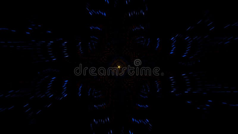 Dynamic Visuals with Bright Light and Spinning Abstract Geometries ...