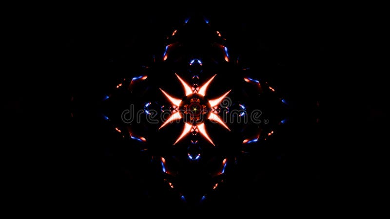 Mesmerizing Pulsing Lights with Geometric Rotations in a Seamless Loop ...