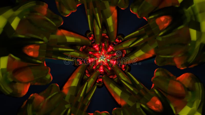 A Swirling Neon Vortex Creates a Hypnotic, Abstract VJ Background ...