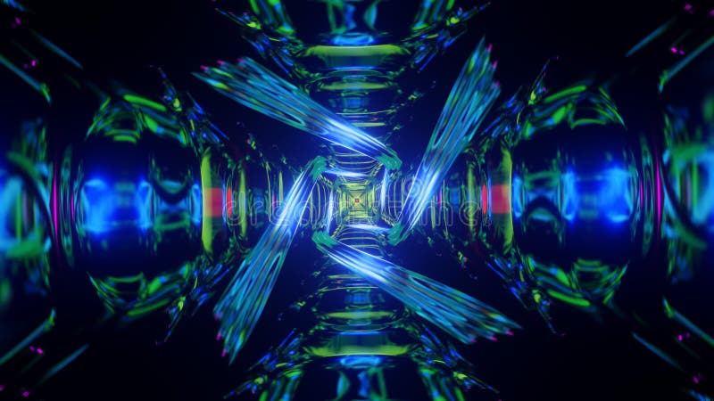 Hypnotic Pulsing Neon Disco Pattern in a Dynamic VJ Loop for Immersive ...