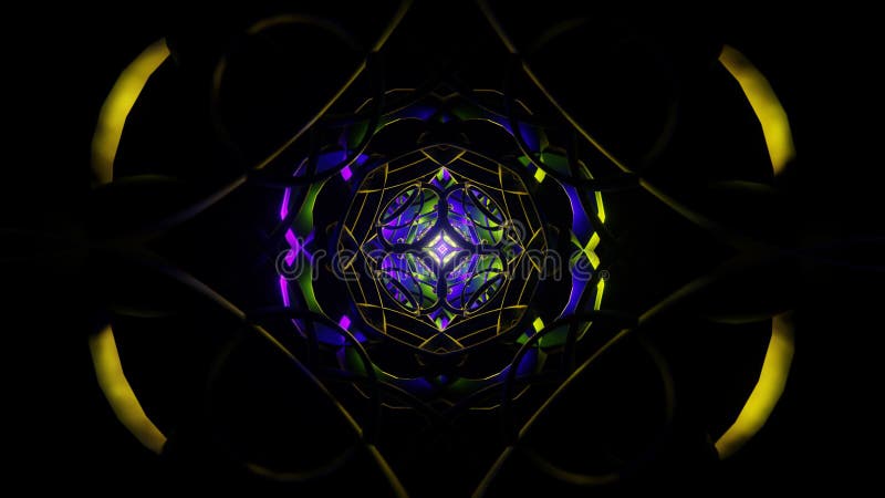 Hypnotic Strobes Dance in a Vibrant Neon VJ Loop Backdrop. Stock ...